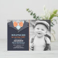 Our Little Man Birthday Invitation Boy Bow Tie | Zazzle