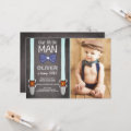 Our Little Man Birthday Invitation Boy Bow Tie | Zazzle