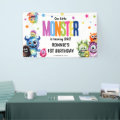 Our Little Monster Birthday Party Banner | Zazzle