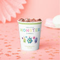 Our Little Monster | Colorful Three Monsters Paper Cups | Zazzle