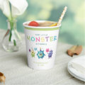 Our Little Monster | Colorful Three Monsters Paper Cups | Zazzle