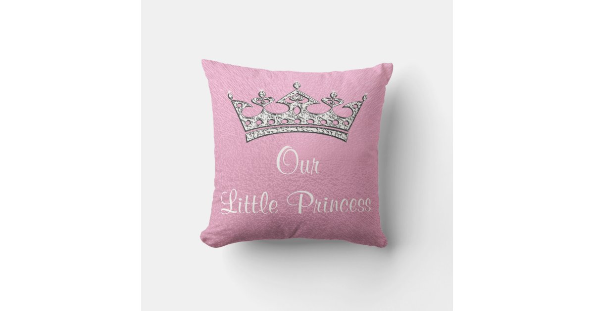 Our Little Princess or Pink Personalized Pillow | Zazzle