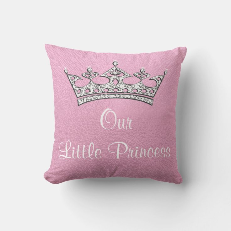 Our Little Princess or Pink Personalized Pillow | Zazzle