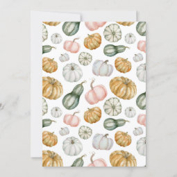 Our Little Pumpkin Cute Boho Fall Birthday Party Invitation | Zazzle