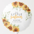 Our Little Sunflower Birthday Party Balloon | Zazzle