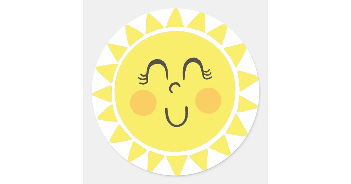 Our Little Sunshine Classic Round Sticker | Zazzle