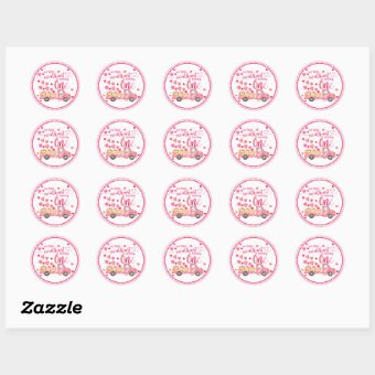 Our Little Sweetheart is Turning One Sticker | Zazzle