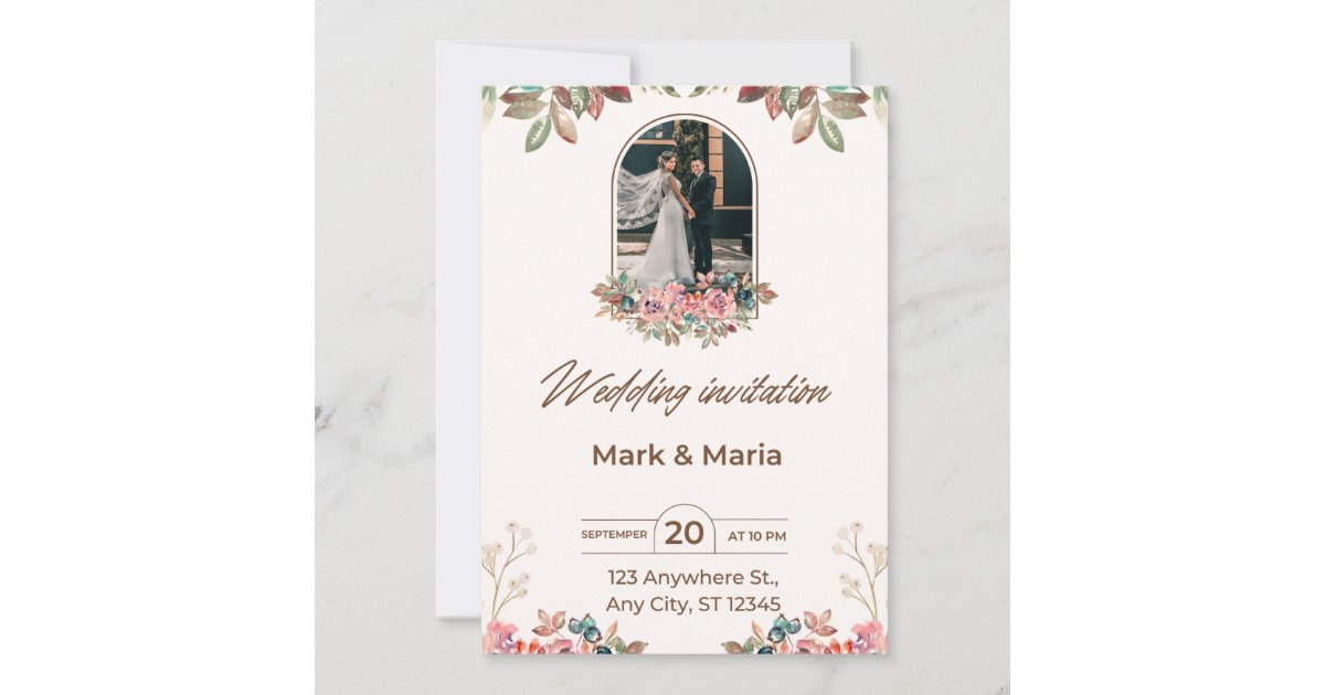 Our Love Story: A Wedding Invitation | Zazzle