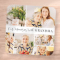 Our Memories with Grandma Modern Photo Collage Square Sticker | Zazzle
