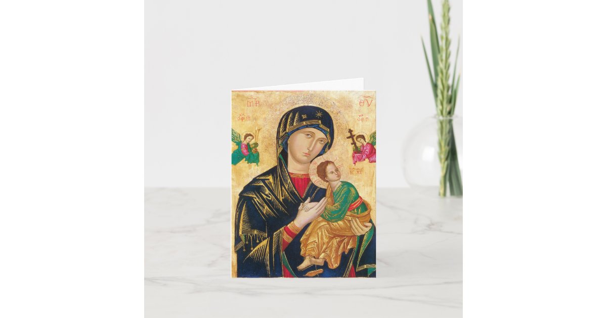 Our Mother of Perpetual Help Greeting Card | Zazzle
