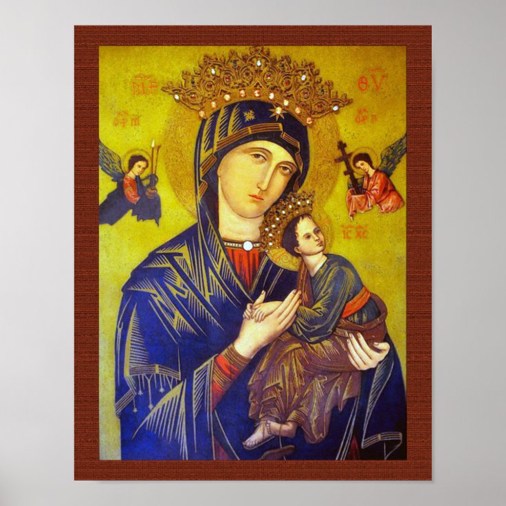 OUR MOTHER OF PERPETUAL HELP SACRED IMAGE POSTER | Zazzle