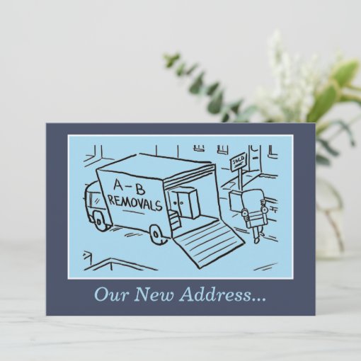 Our New Address Announcement Card. | Zazzle