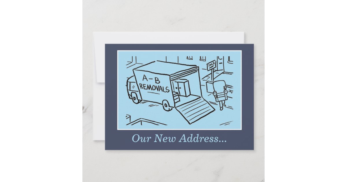 Our New Address Announcement Card. | Zazzle