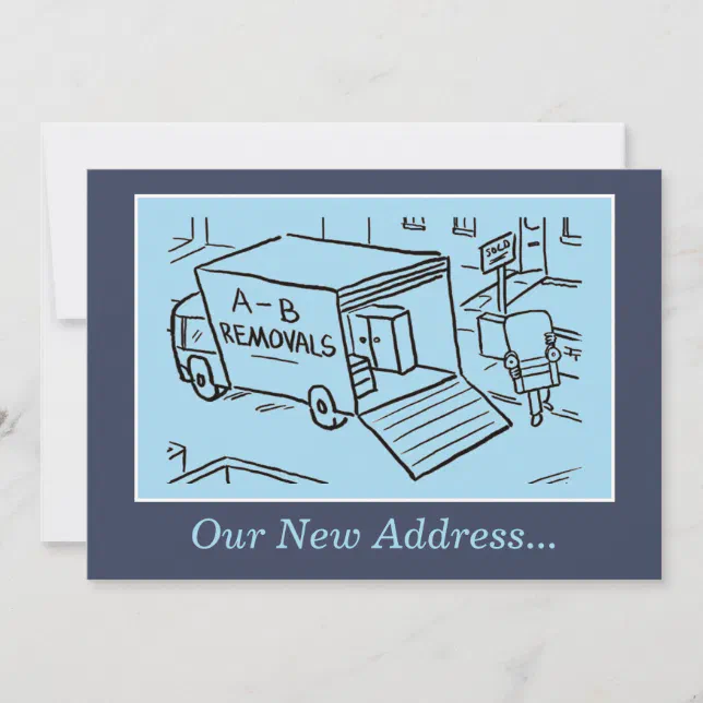 Our New Address Announcement Card. | Zazzle