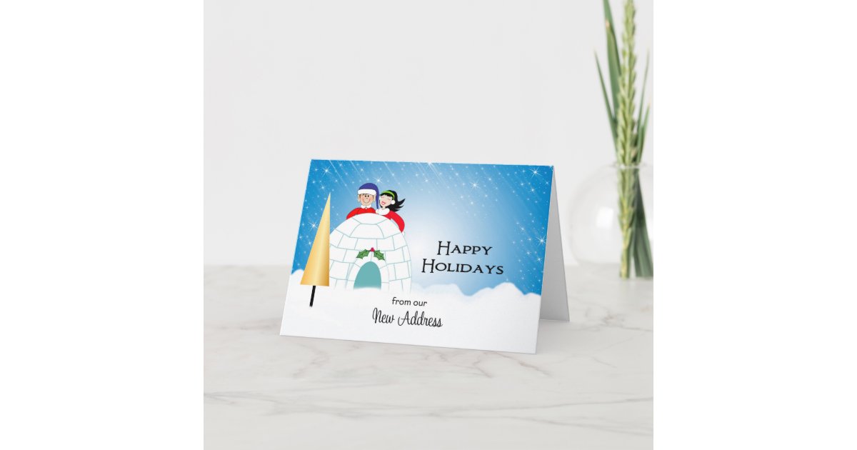 Our New Address Christmas Card | Zazzle