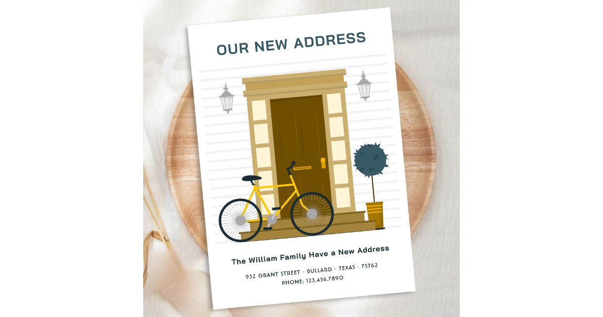 Our New Address l New Home Living weve Moved Announcement | Zazzle