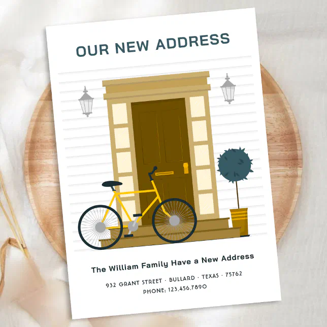 Our New Address l New Home Living weve Moved Announcement | Zazzle