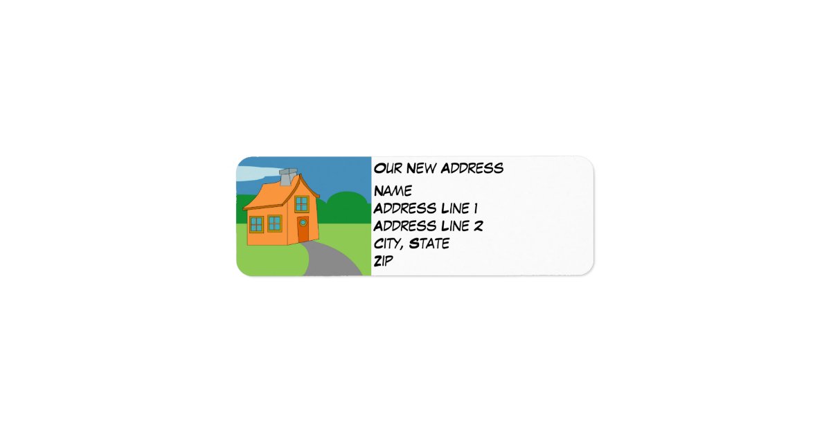 Our New Address Label | Zazzle