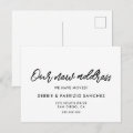 Our new address Modern moving announcement Postcard | Zazzle