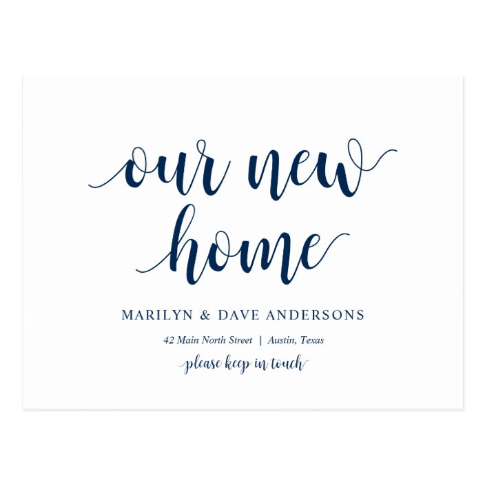 Our New Home Address, Moving Announcement Postcard | Zazzle.com