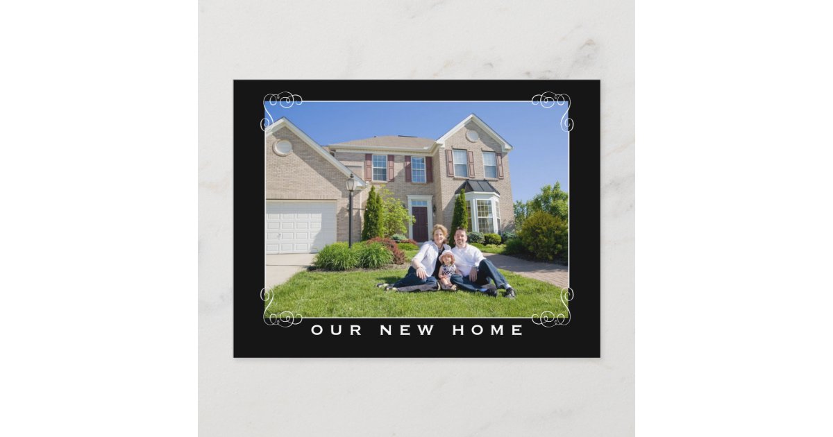 Our New Home & Address Photo Postcard | Zazzle