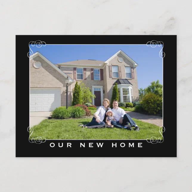 Our New Home & Address Photo Postcard | Zazzle