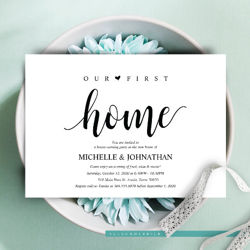 Our new home, Housewarming party invitation cards | Zazzle