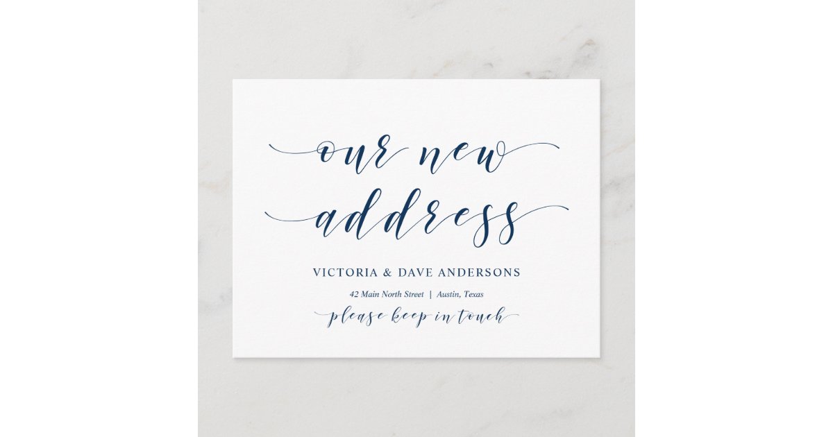 Our New House Address, Moving Announcement Postcard | Zazzle