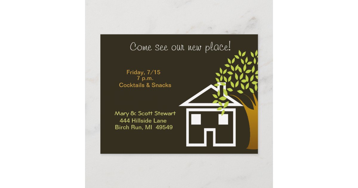 Our New Place Invitation Postcard | Zazzle