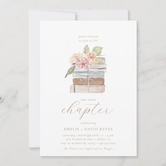 Our Next Chapter | Neutral Storybook Baby Shower Invitation | Zazzle