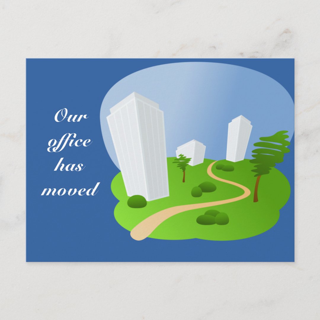 Our Office Has Moved Announcement Postcard | Zazzle