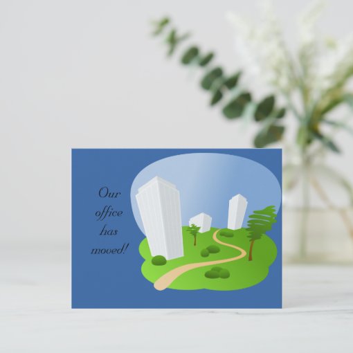 Our Office Has Moved Cards | Zazzle
