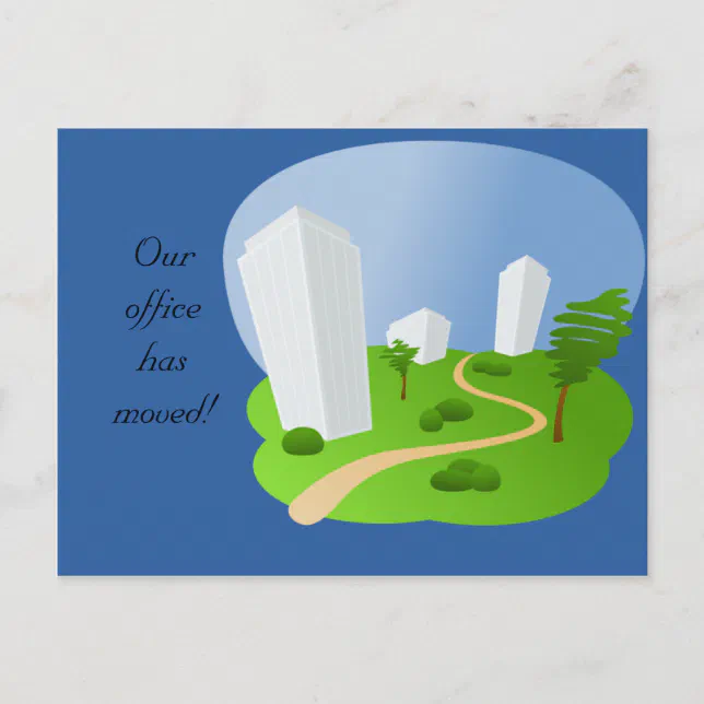 Our Office Has Moved Cards | Zazzle
