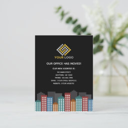 Our Office Has Moved Change Of Address Business Postcard | Zazzle
