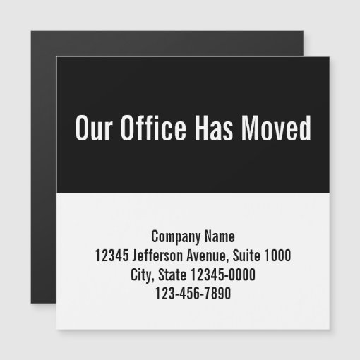 Our Office Has Moved Moving Announcement Template | Zazzle