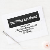 Our Office Has Moved Template Moving Announcement Rectangular Sticker ...