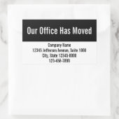 Our Office Has Moved Template Moving Announcement Rectangular Sticker ...