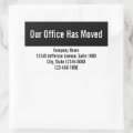 Our Office Has Moved Template Moving Announcement Rectangular Sticker ...