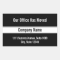 Our Office Has Moved Template Moving Announcement Rectangular Sticker ...
