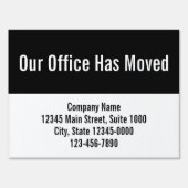 Our Office Has Moved Template Moving Announcement Sign | Zazzle