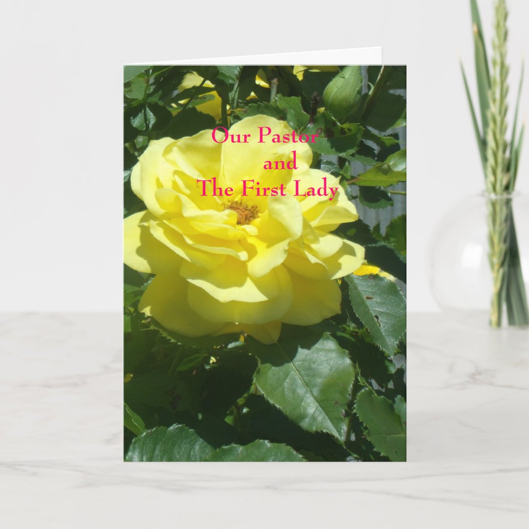 Our Pastor and the First Lady Thank You Card | Zazzle