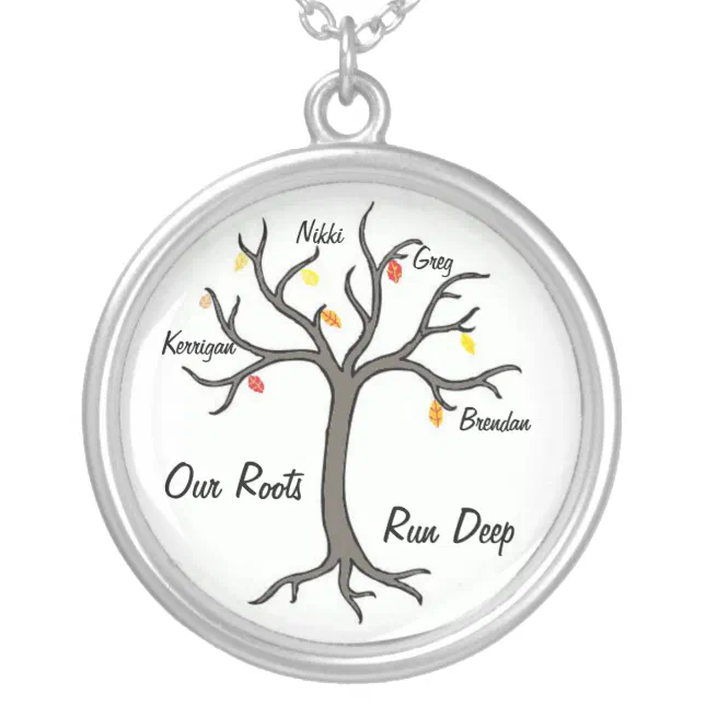 Our Roots Run Deep Custom Necklace | Zazzle