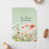Our Sincere Condolences Note Card | Zazzle