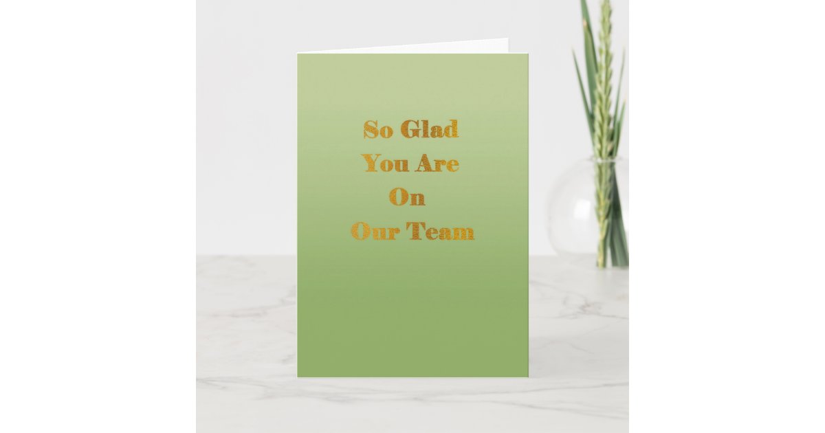 Our Team Card | Zazzle