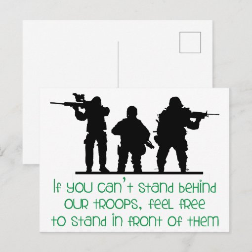 Our Troops Postcard | Zazzle