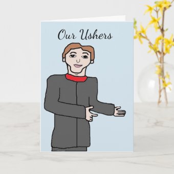 Our Ushers Card | Zazzle