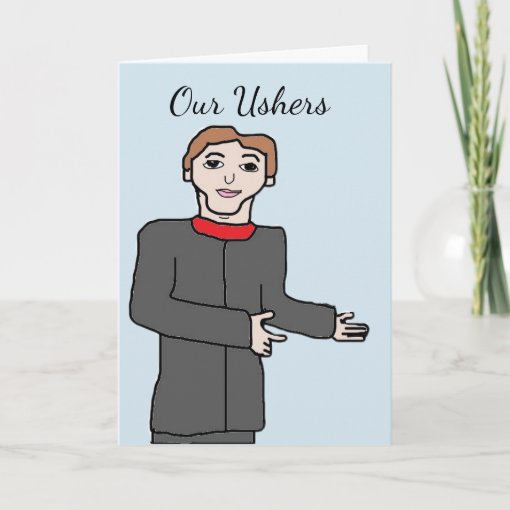 Our Ushers Card | Zazzle