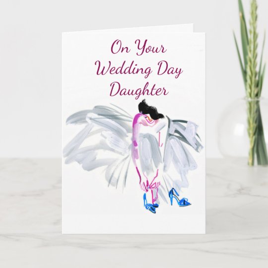 OUR **WISHES FOR YOUR WEDDING** DAUGHTER CARD | Zazzle.com