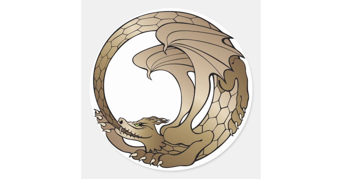 Ouroboros Serpent Sticker | Zazzle