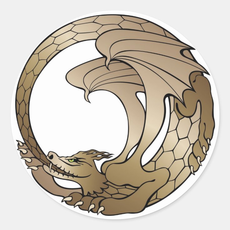 Ouroboros Serpent Sticker | Zazzle